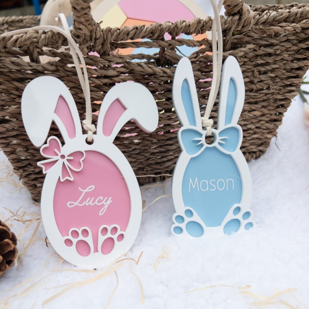 Personalised Easter Bunny Name Tag – KnK krafts