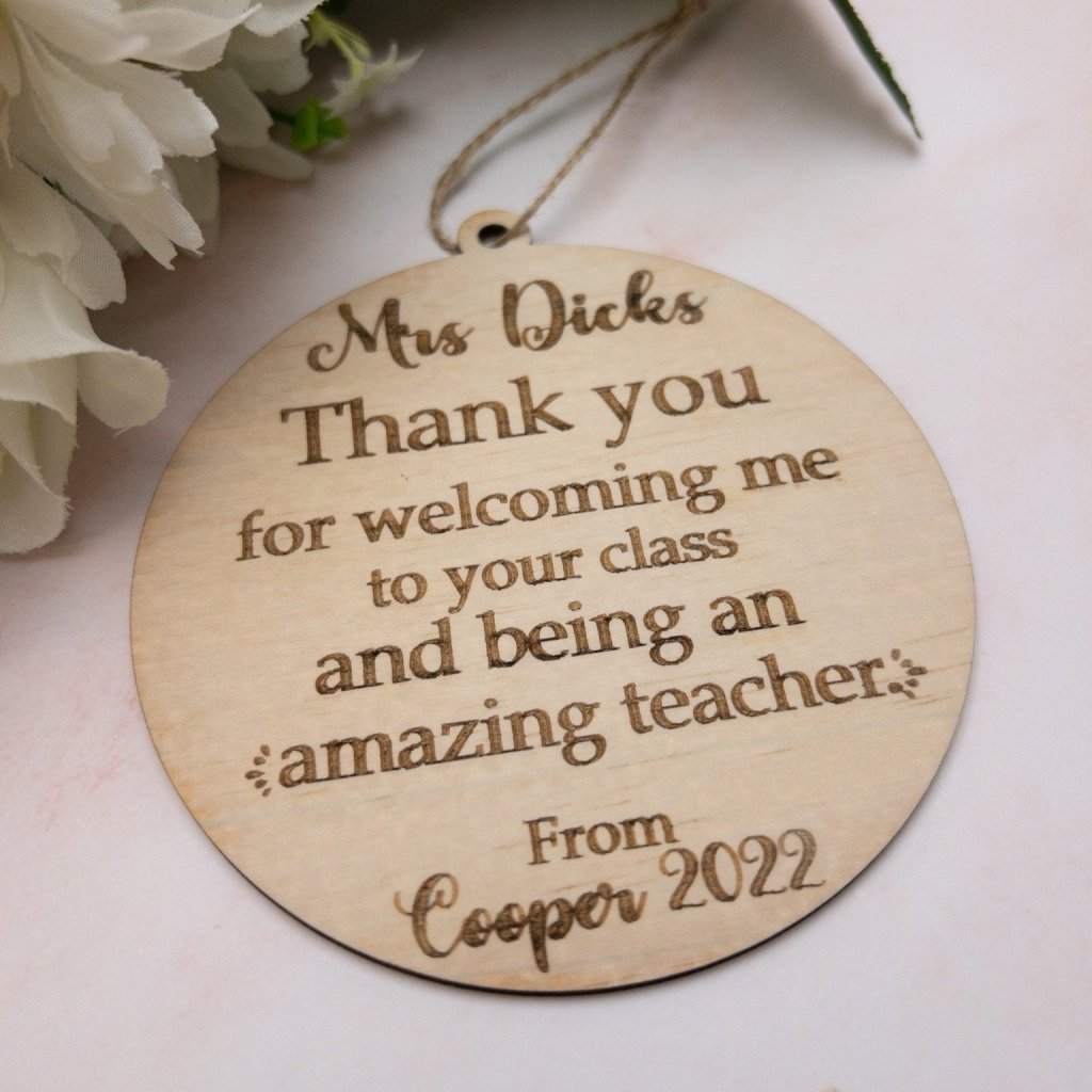 Personalised Thank You Wooden Plaque – KnK krafts