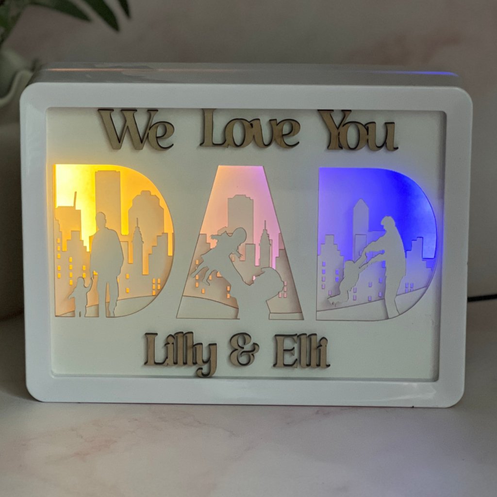 Personalised Layered Dad Light – KnK krafts