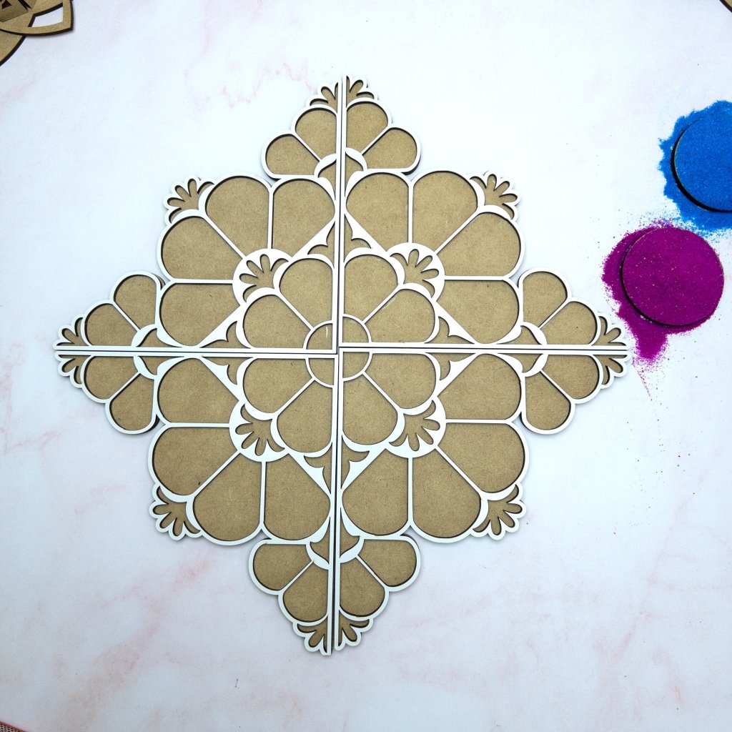 Diamond Rangoli Template – KnK krafts