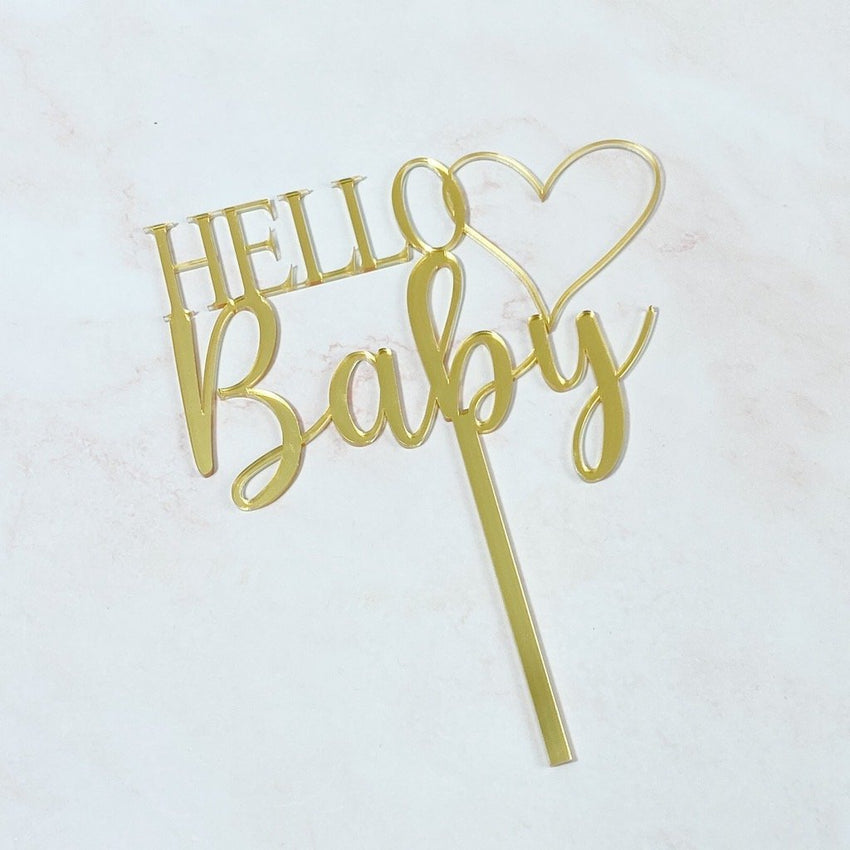 Hello Baby Cake Topper – KnK krafts