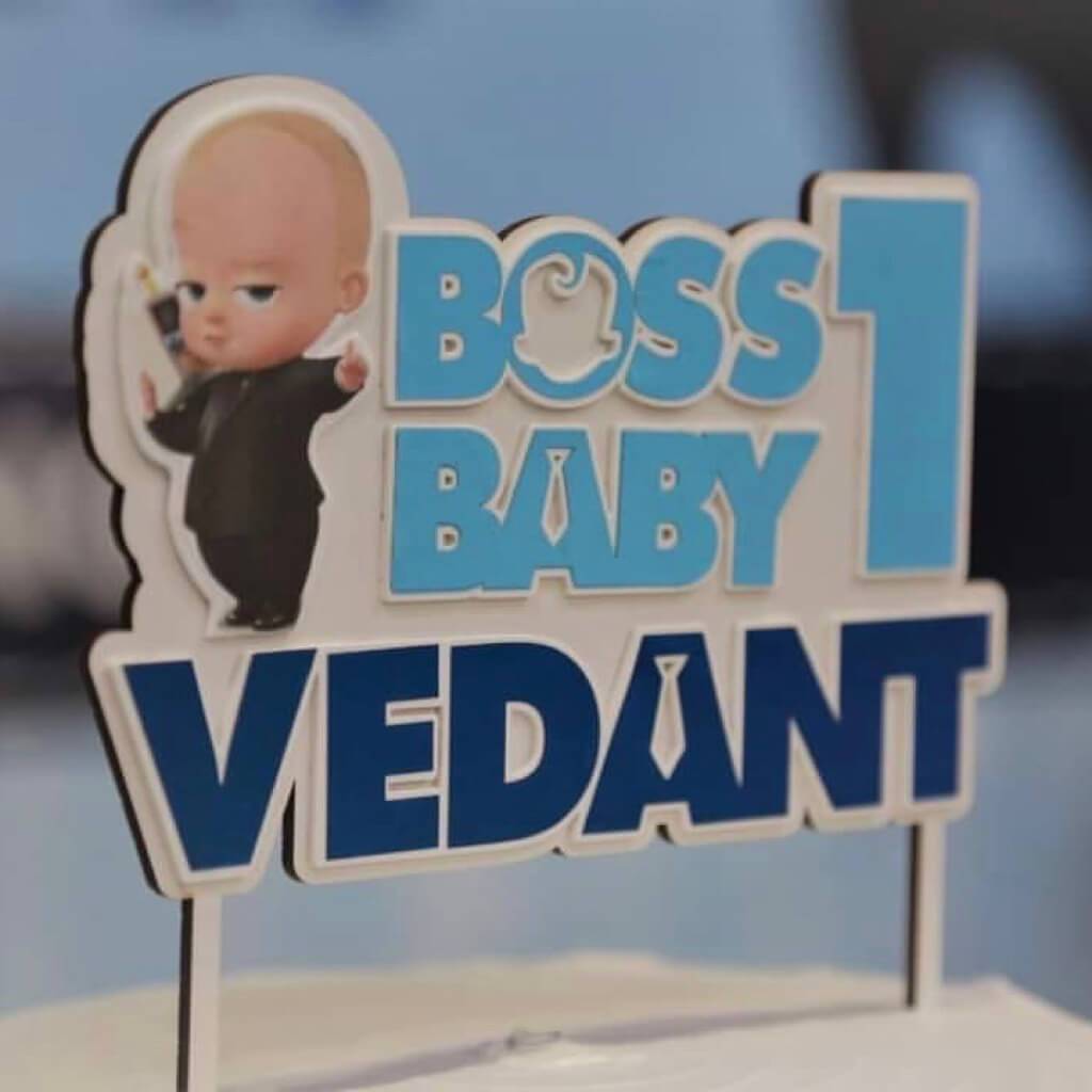 Personalised Boss Baby Cake Topper – KnK krafts