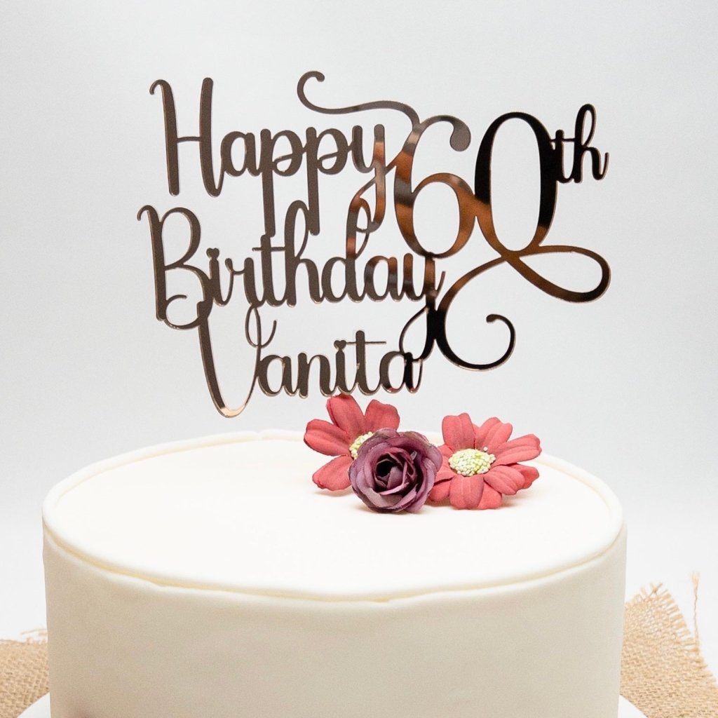 Personalised Happy Birthday with Age and Swirls – KnK krafts