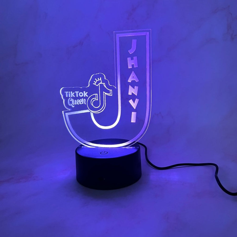 Personalised Monogram Tik Tok Led Night Light – KnK krafts