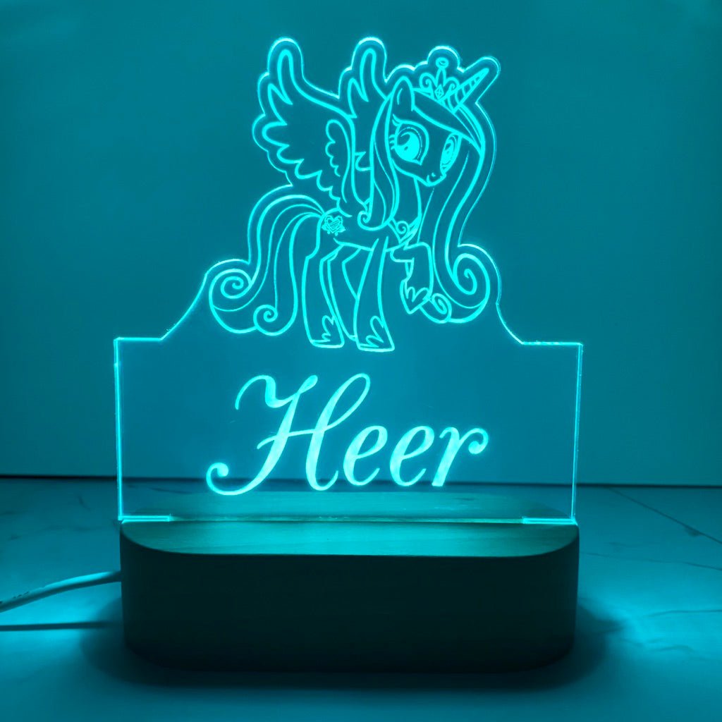 Personalised Pony Led Night Lamp – KnK krafts