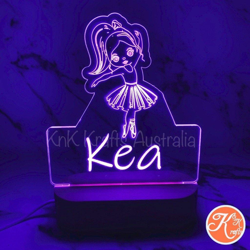 Personalised Twirling Ballerina Led Night Light – KnK krafts