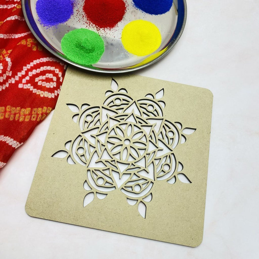 Wooden Rangoli Stencil – KnK krafts